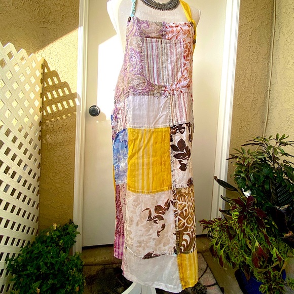 Jayli | Dresses | Jayli Cotton Patchwork Pinafore Overalls Suspenders ...